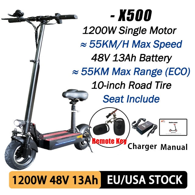 60V 5600W Dual Drive Electric Scooter 80km/h Foldable with Seat ...